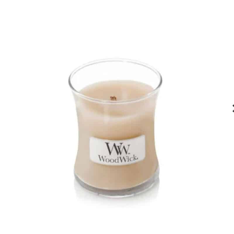 WoodWick White Teak Medium Candle - Kaars.nl | De online kaarsenwinkel